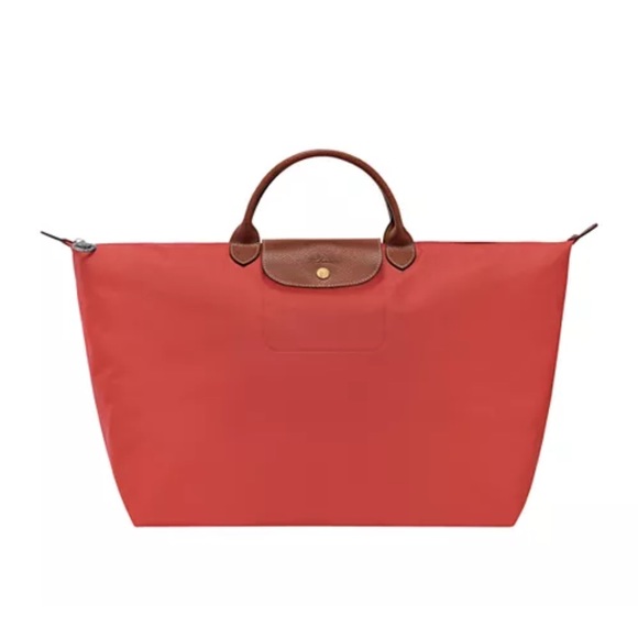 Longchamp | Bags | Longchamp Tomato Le Pliage Travel Bag | Poshmark